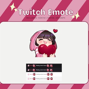 Feng Min DBD Heart Emote for Twitch/discord/youtube/gaming/streaming - Etsy