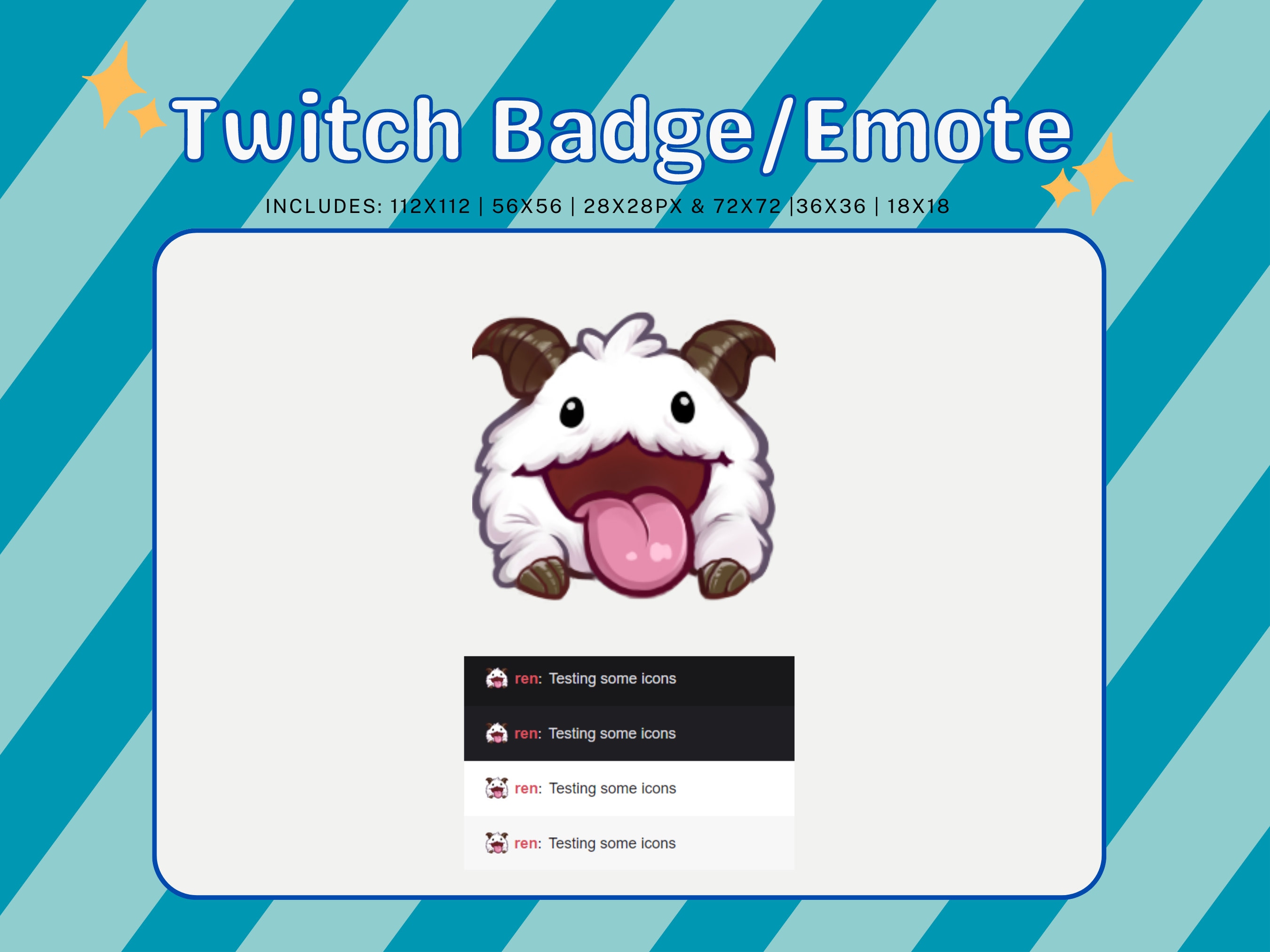 Twitch Cheer Sub Badges | Lol Poro - Etsy