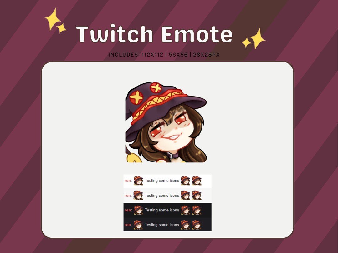 Megumin Emote for Twitch/youtube/discord - Etsy