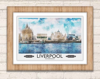 Liverpool Waterfront Print - Etsy UK