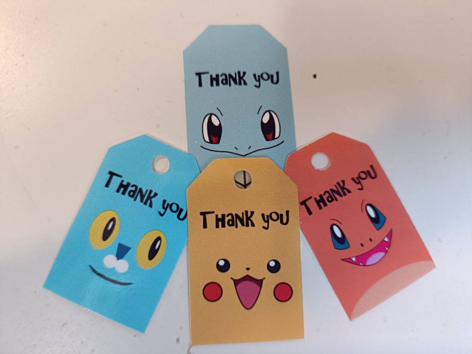 Set of 14 Label Thanks Pokemon Party Pikachu - Etsy