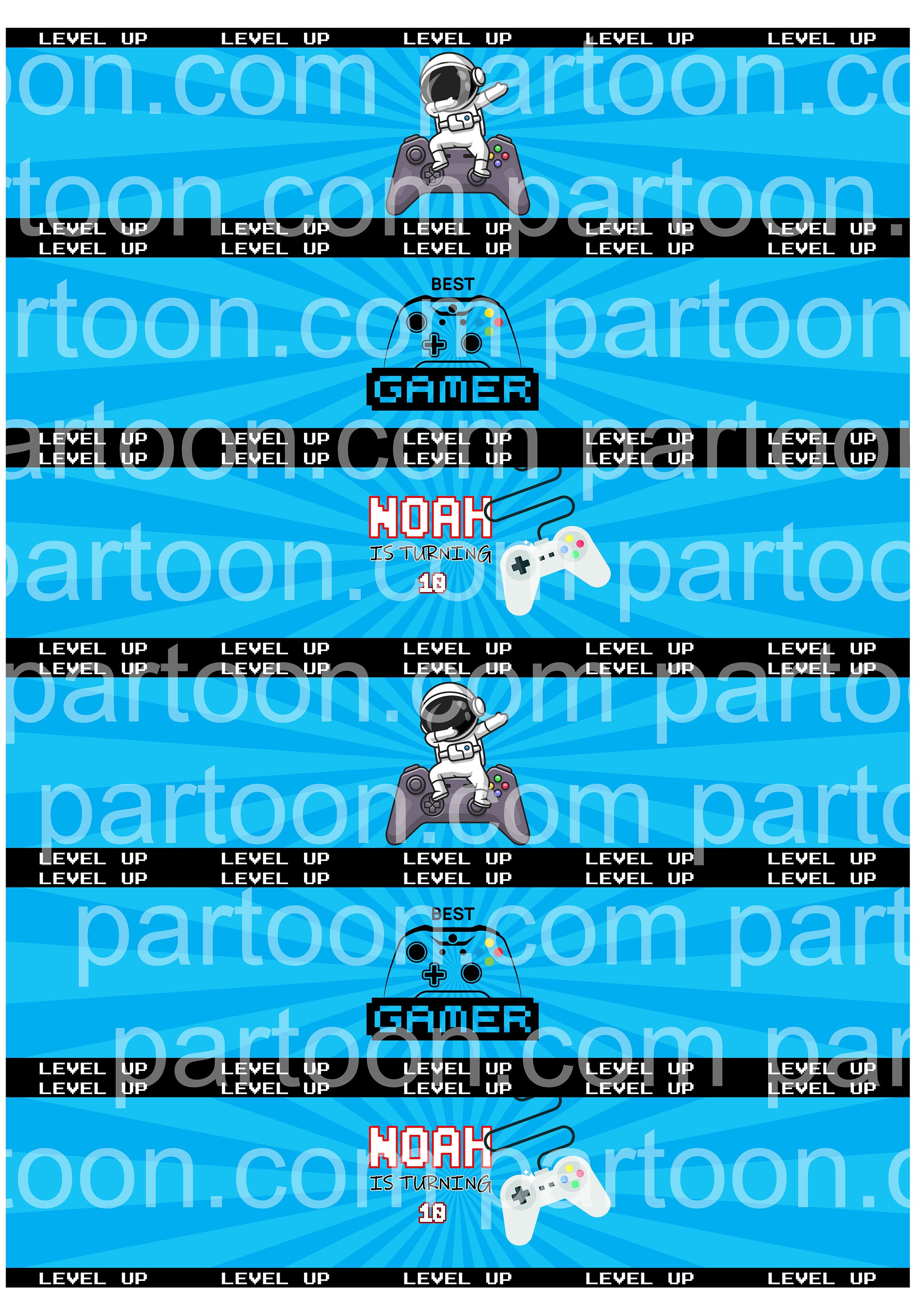 DIY Printable File Template Small Water Bottle Labels Gaming Gamer ...