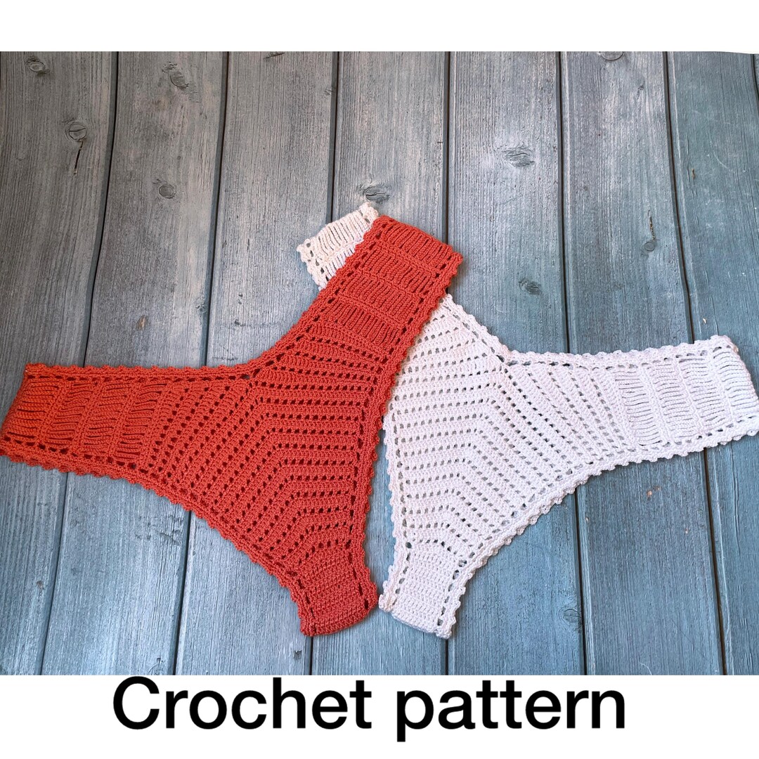 Pdf-file for Crochet Brazilian Bikini Bottom Pattern michelle. Tutorial ...