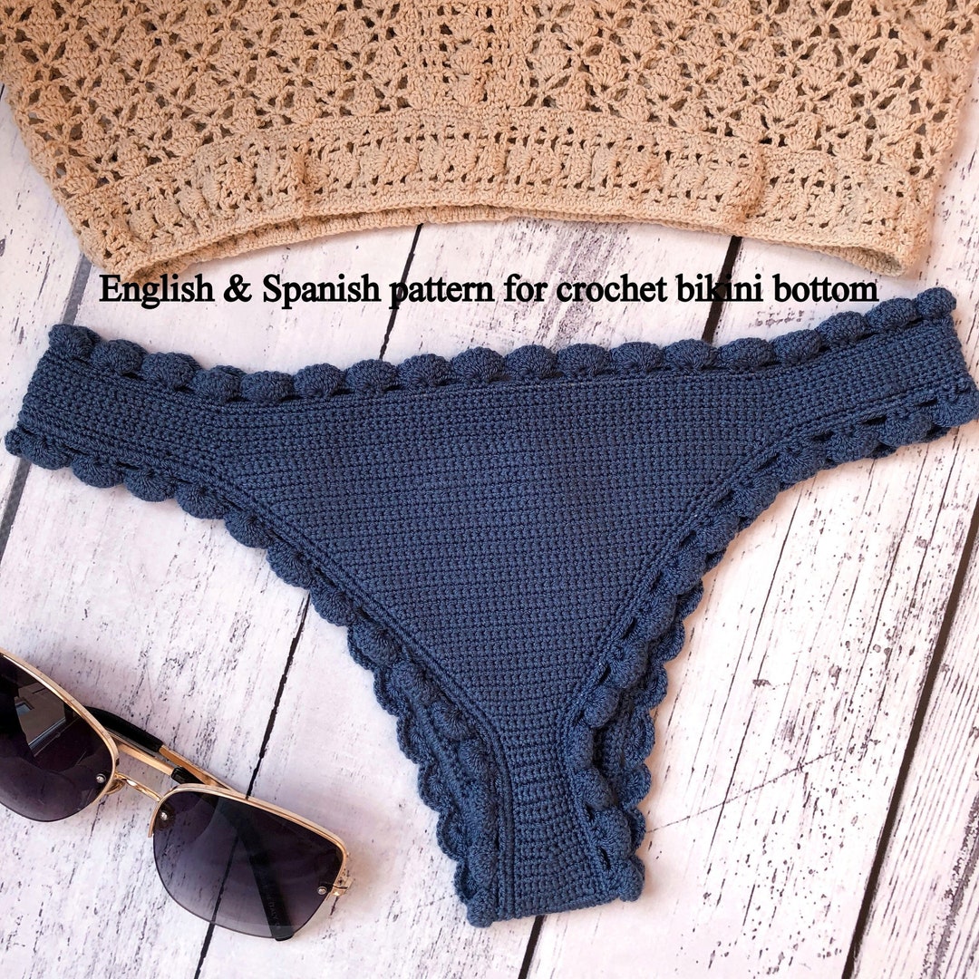 Easy Eng&esp Pattern for Crochet Brazilian Bikini Bottom - Etsy