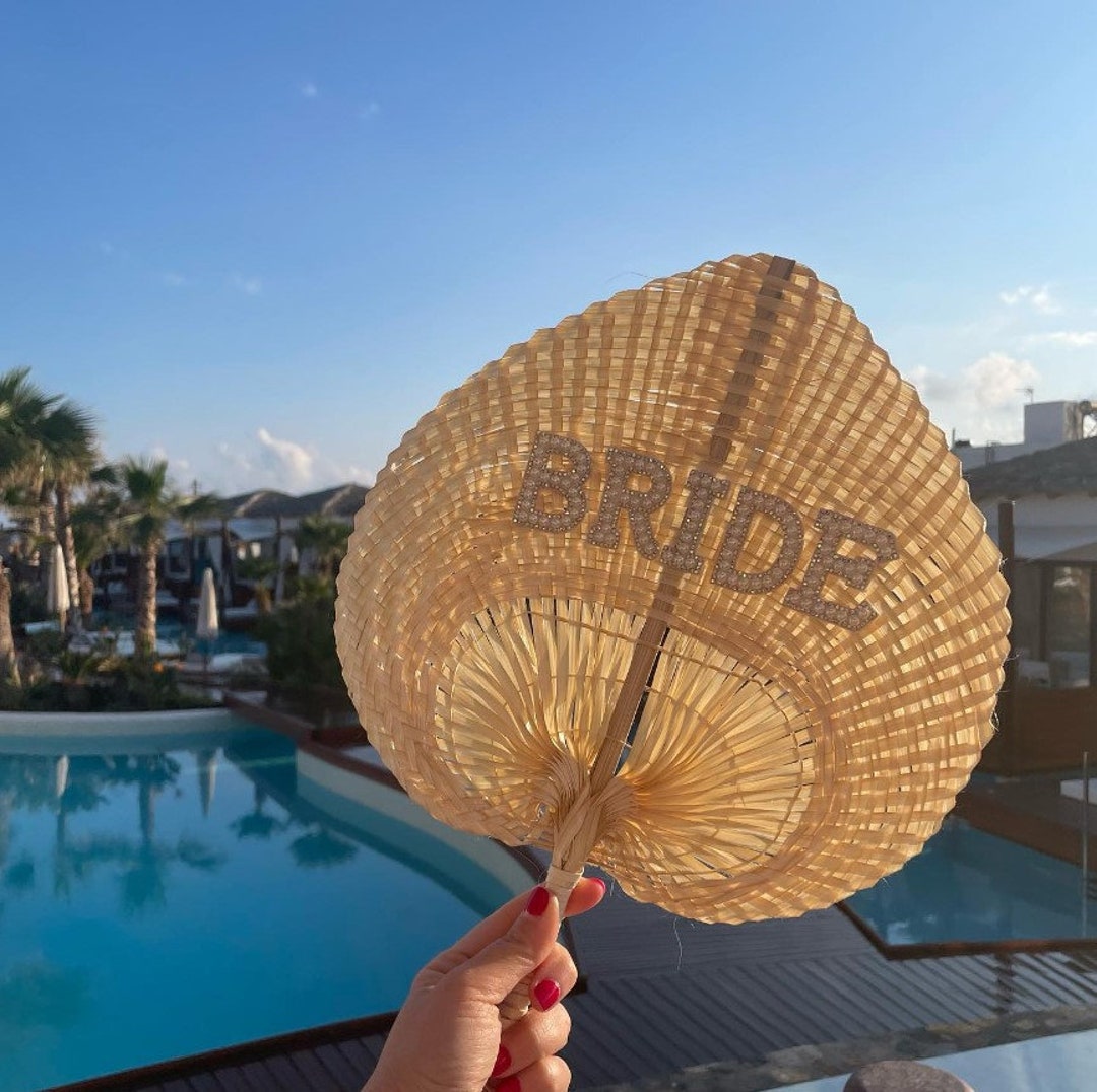Bride Pearl Fan | Hen Party Accessories | Bride to Be Fan ...