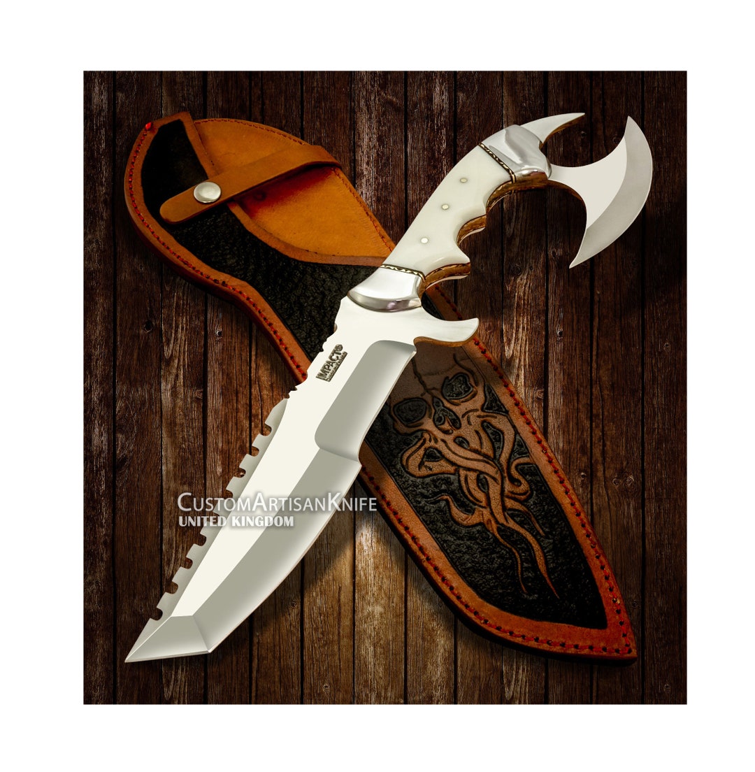 Hand Forged Custom Full Tang Tracker Knife - Etsy