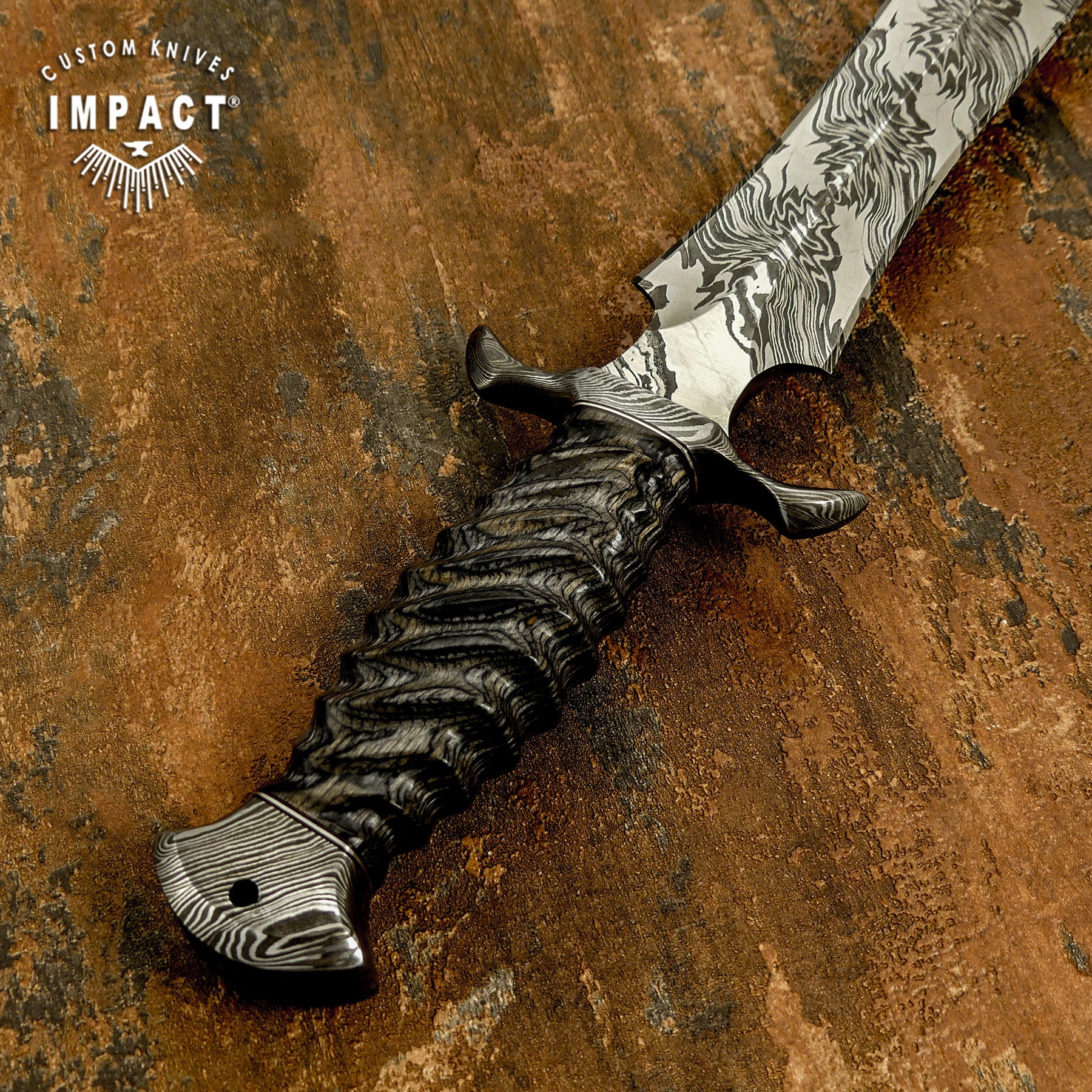 Hand Made Custom Damascus Dagger Knife - Etsy