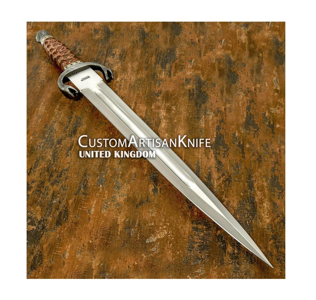 Hand Crafted Custom D2 Art Sword Dagger Knife Damascus Guard - Etsy