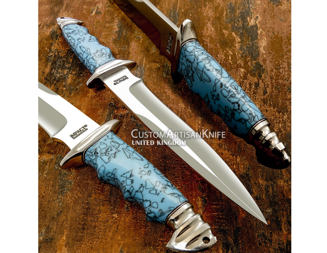 Hand Made Custom Bowie Knife Resin Handle - Etsy