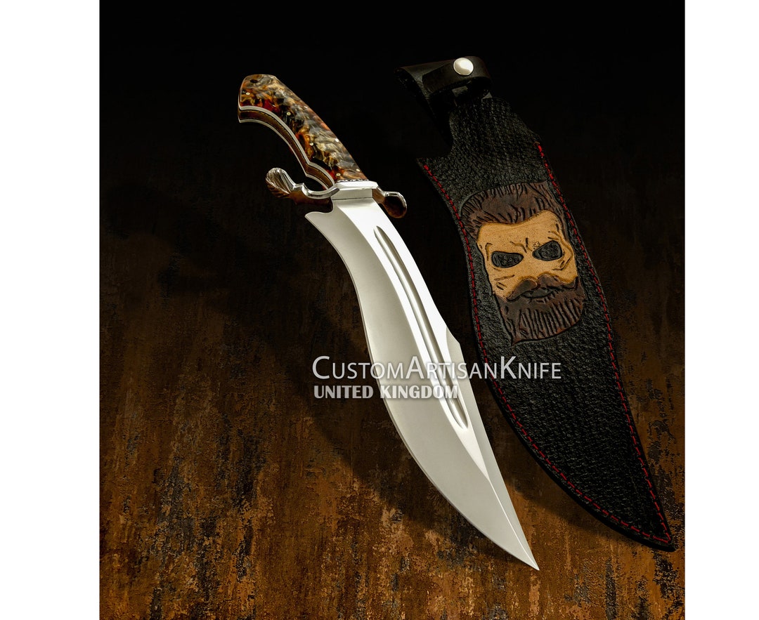 Custom Full Tang Fuller Heavy Duty Art Bowie Knife - Etsy