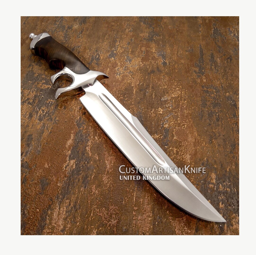 Hand Forged Custom D2 Fuller Bowie Knife | Best Gift for Christmas - Etsy