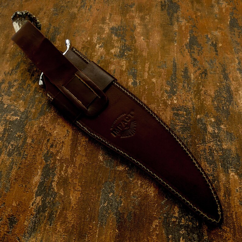 Hand Forged Custom Art Bowie Knife Crown Antler - Etsy