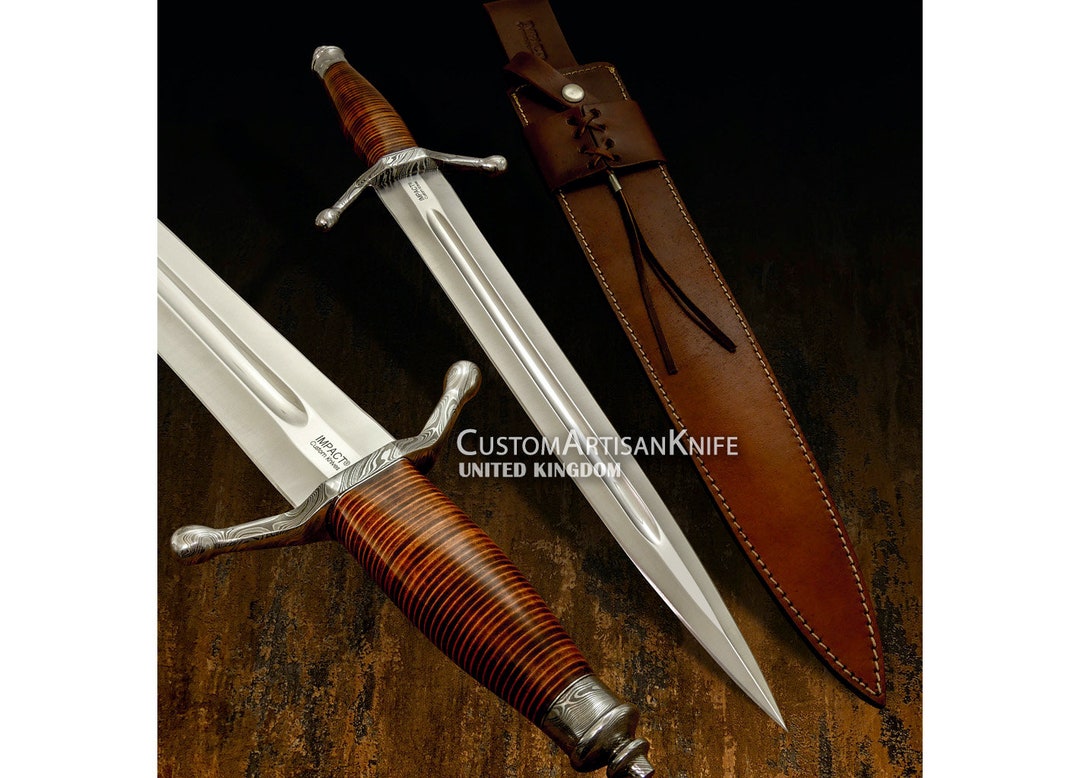 Hand Crafted Custom Fuller Art Medieval Knight Sword Dagger Knife ...