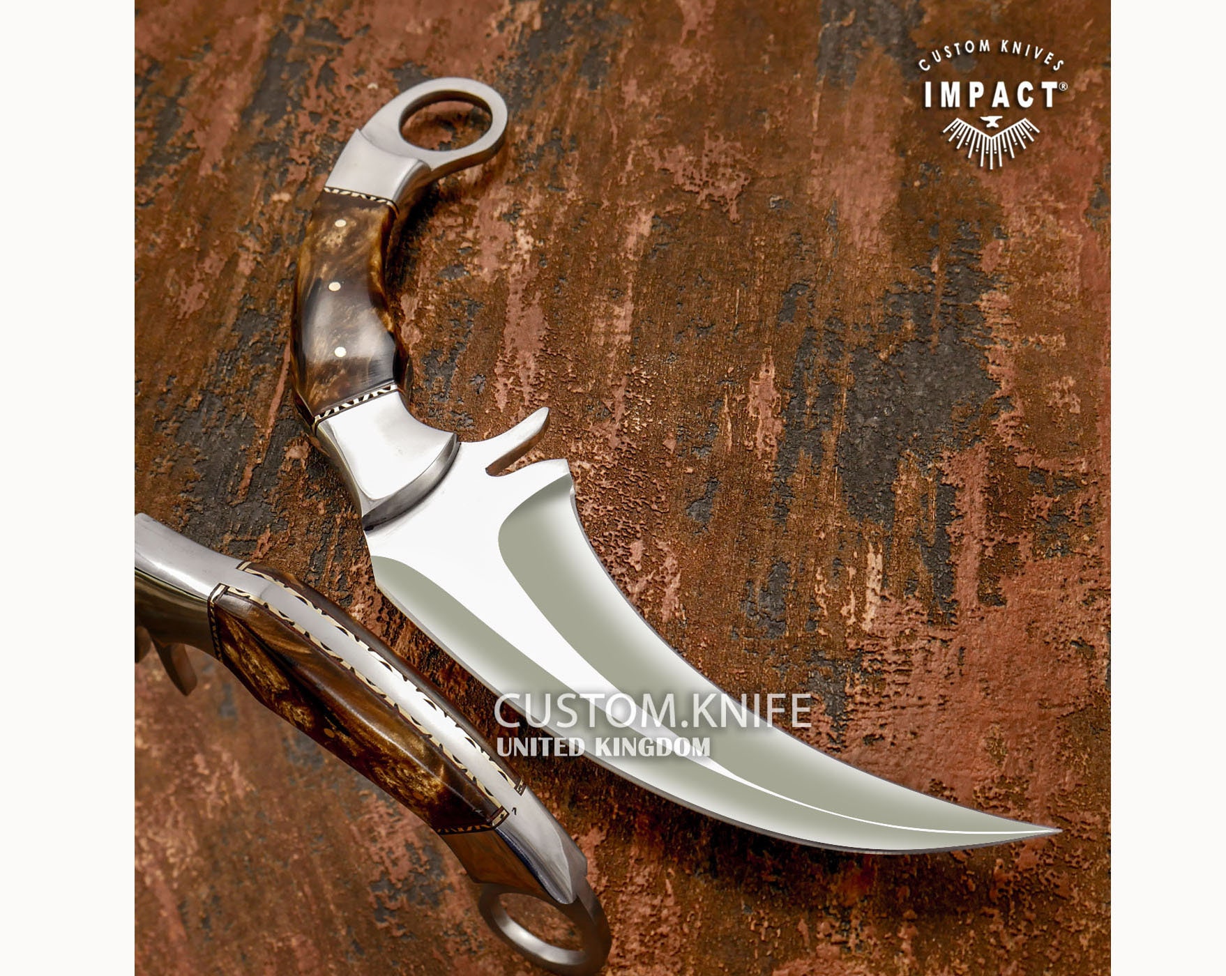 1 of a Kind Custom D2 Full Tang Karambit Knife - Etsy
