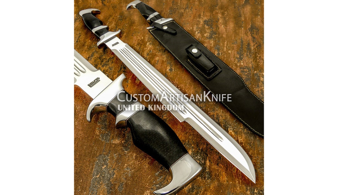 Hand Forged Custom Predator Fuller Bowie Knife - Etsy