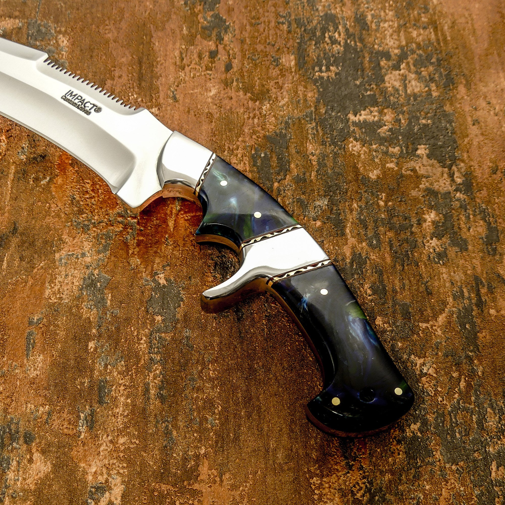 1-of-a-kind Custom Sub-hilt Bowie Knife Sawtooth Profile - Etsy