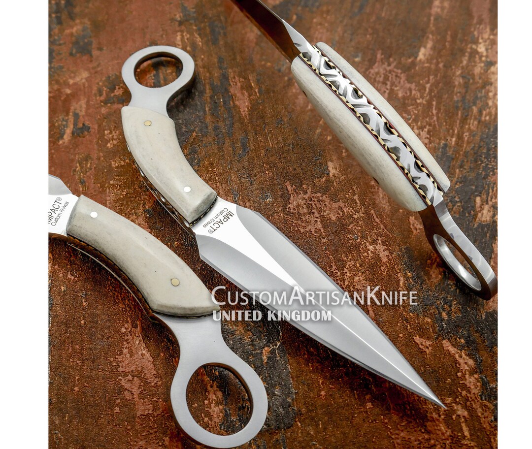 Custom Full Tang Bushcraft Skinning Knife - Etsy