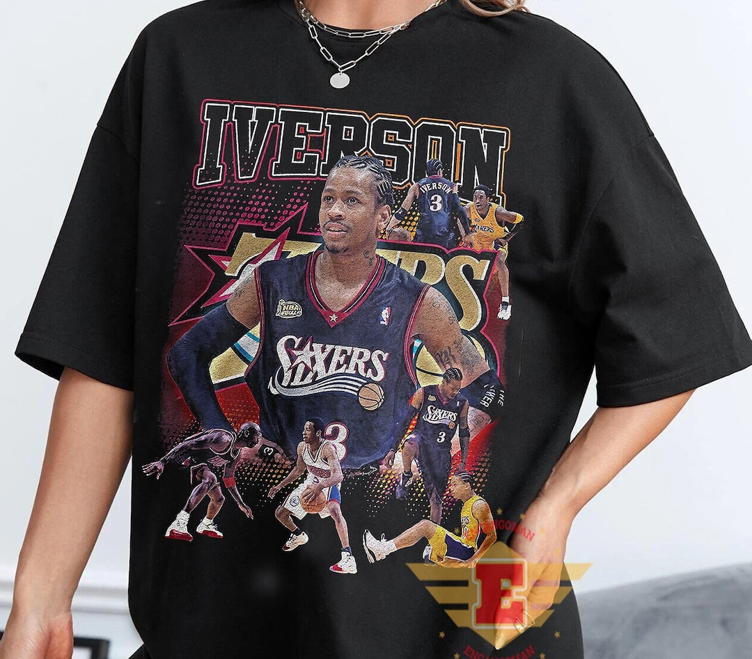 Allen Iverson Shirt, the Answer, Basketball Shirt, Big Head, Classic 90s Graphic Tee, Unisex ...