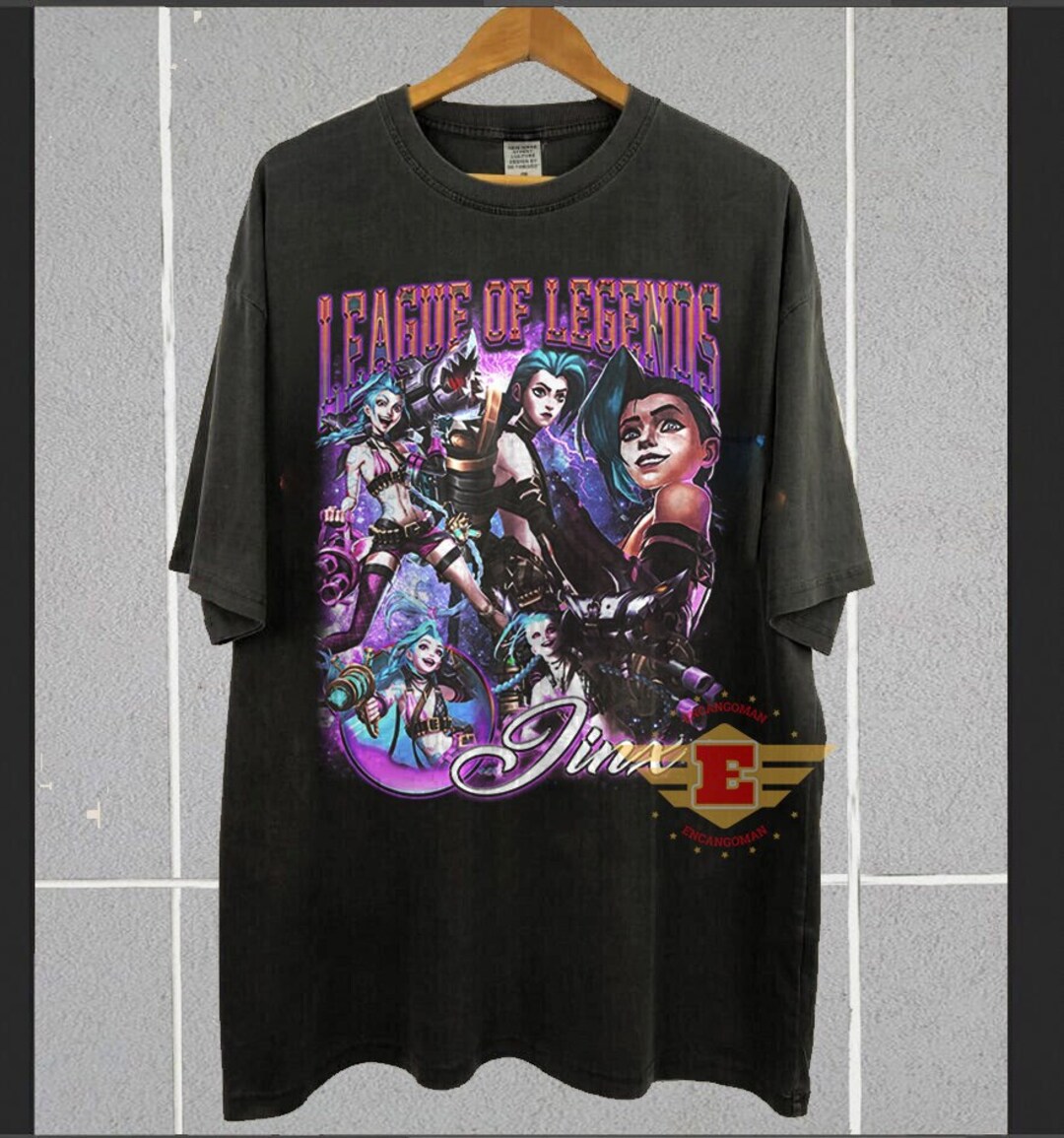 Jinx T-shirt, LOL Shirt, League of Legends Jinx Shirt, Arcane Jinx ...