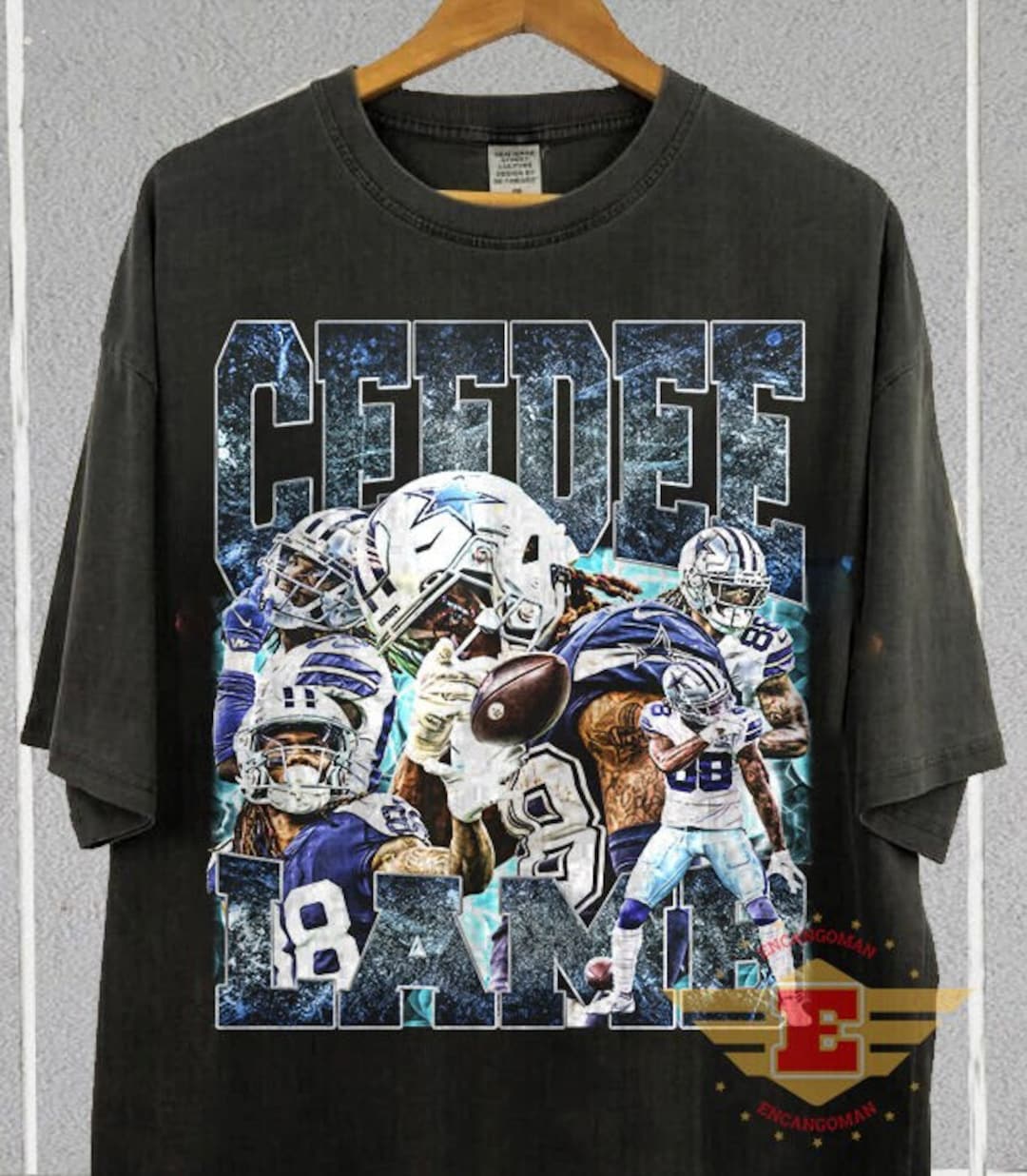 Vintage Ceedee Lamb Graphic T-shirt, 90s Style Oversized Sport Tee ...
