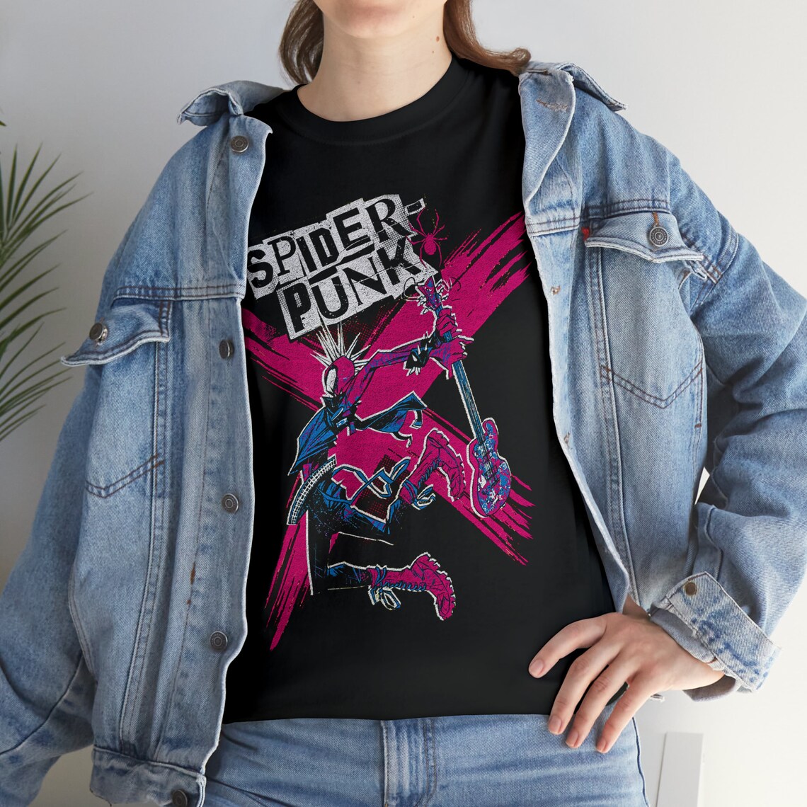 Vintage Spider-punk T-shirt, Across the Spider-verse, MCU Fan - Etsy UK