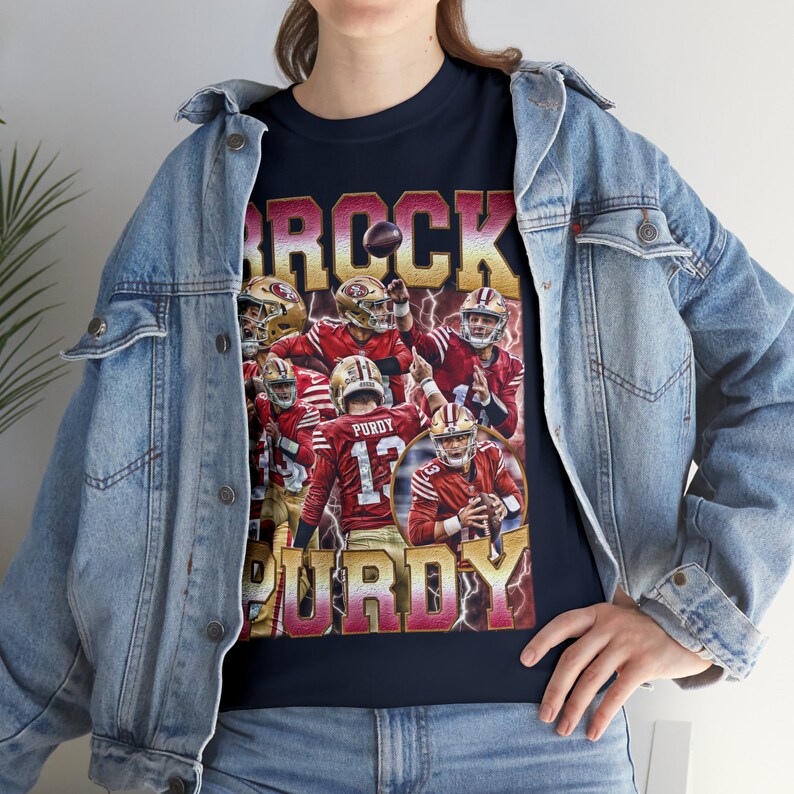 Brock Purdy Vintage Style Football T-shirt – Retro 90s Design - Etsy