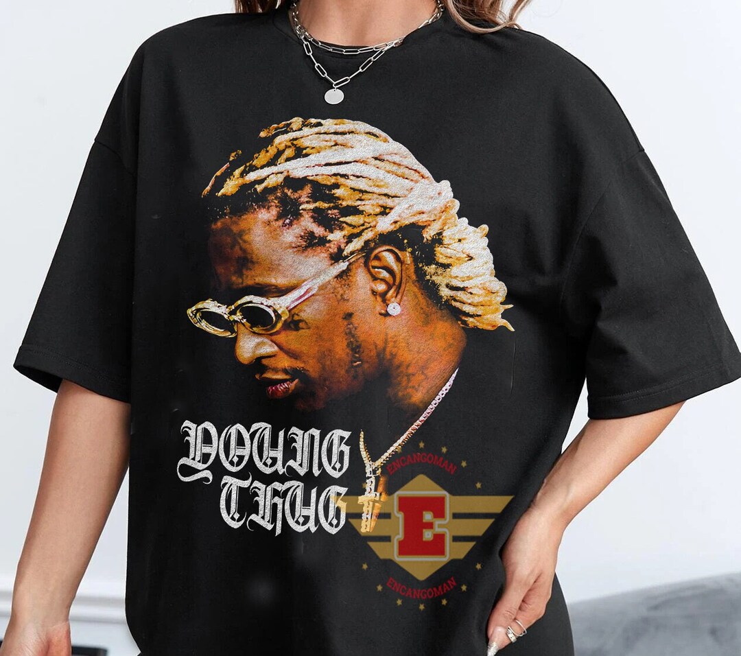 YOUNG THUG T-SHIRT | Rap Tee Concert Merch Kanye Thugger Slime Season ...