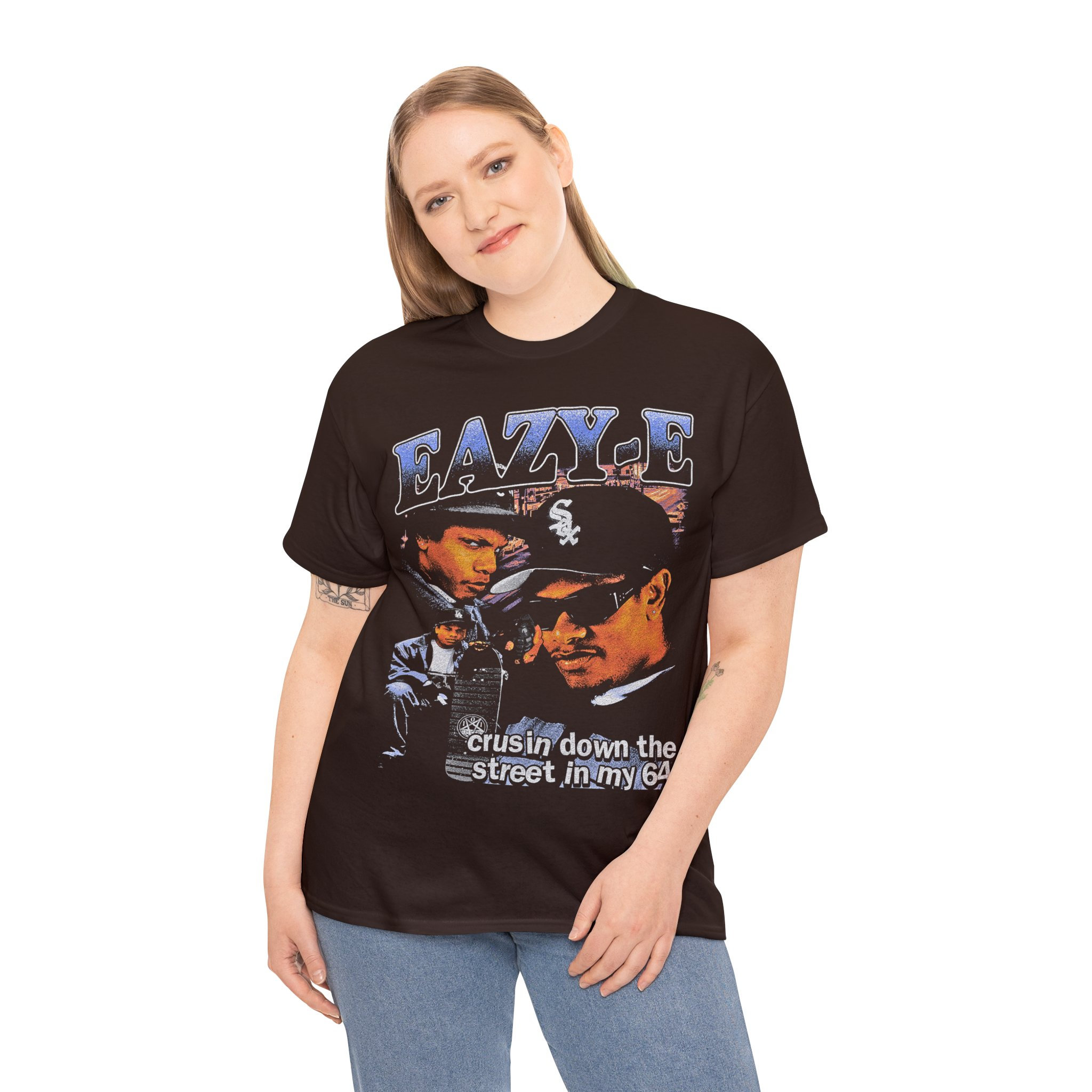 Eazy E N.W.A T Shirt, Eazy-e Shirt, Bootleg Rap Retro 90s Casual Men ...