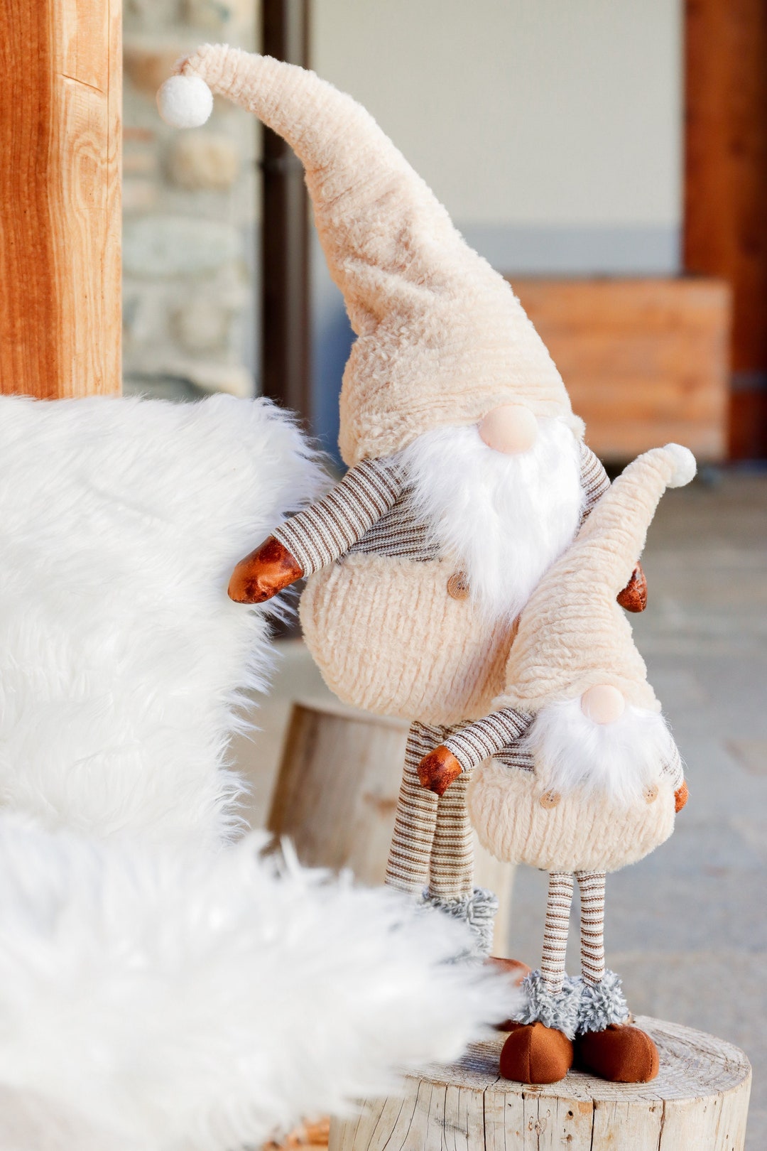 SOPHIE Christmas Gnome in Soft Fabric Decorative Gnome - Etsy
