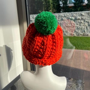 Knit Silly Clown Beanie, Clown Hat, Orange Colorful Circus Beanie ...