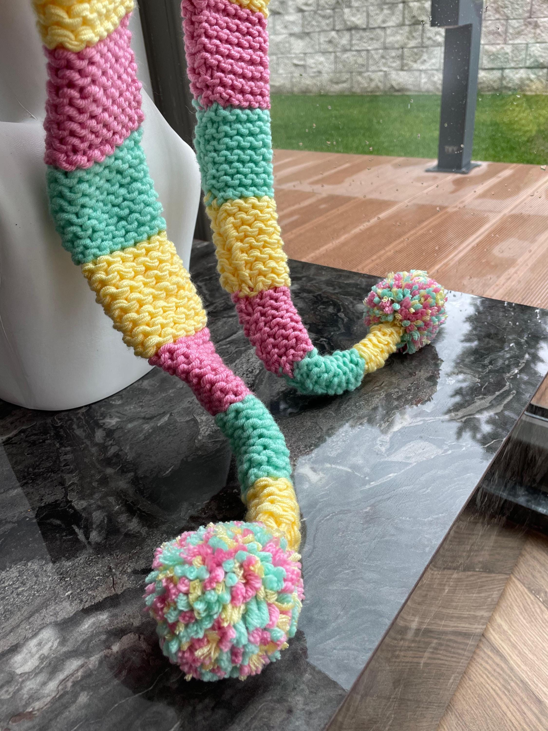 Knit Long Jester Harlequin Hat, Kawaii Pastel Clown Jester Hat, Cute ...