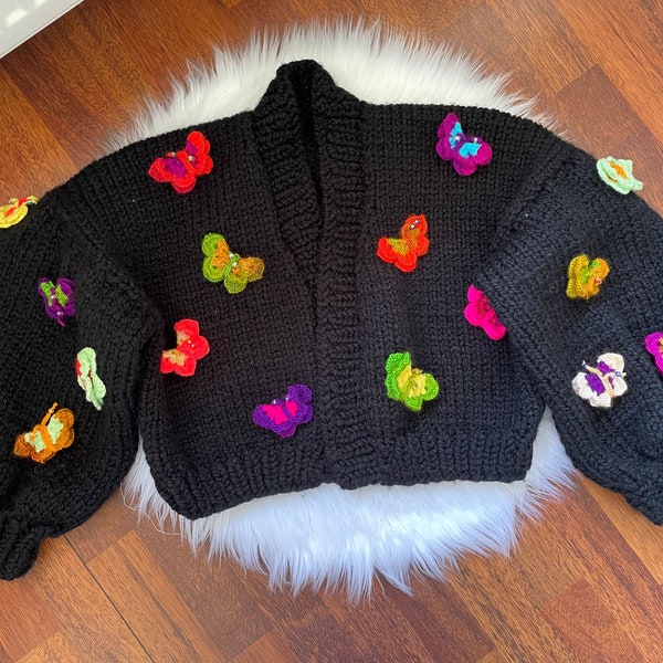 Butterfly Sweater - Etsy