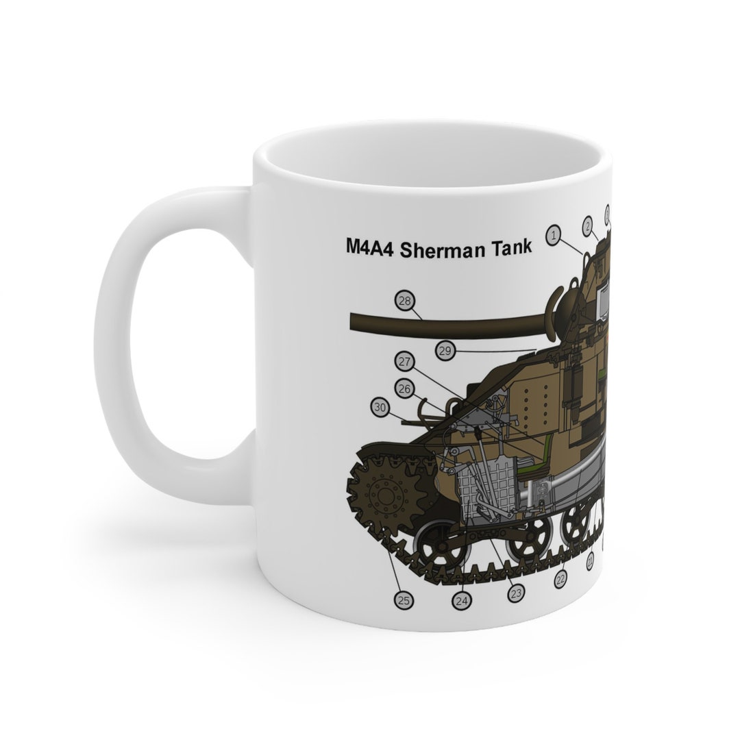Sherman Tank Cutaway Diagram Design MUG - Etsy