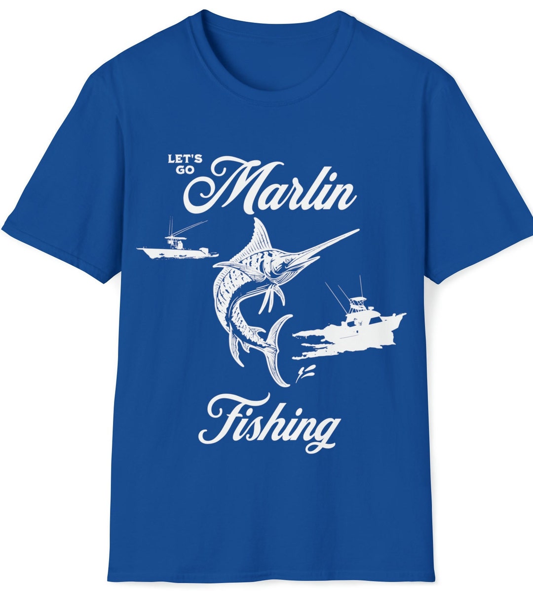 Marlin Fishing T Shirt Design, Ideal Gift Fisherman, Fisherwoman, Fish ...