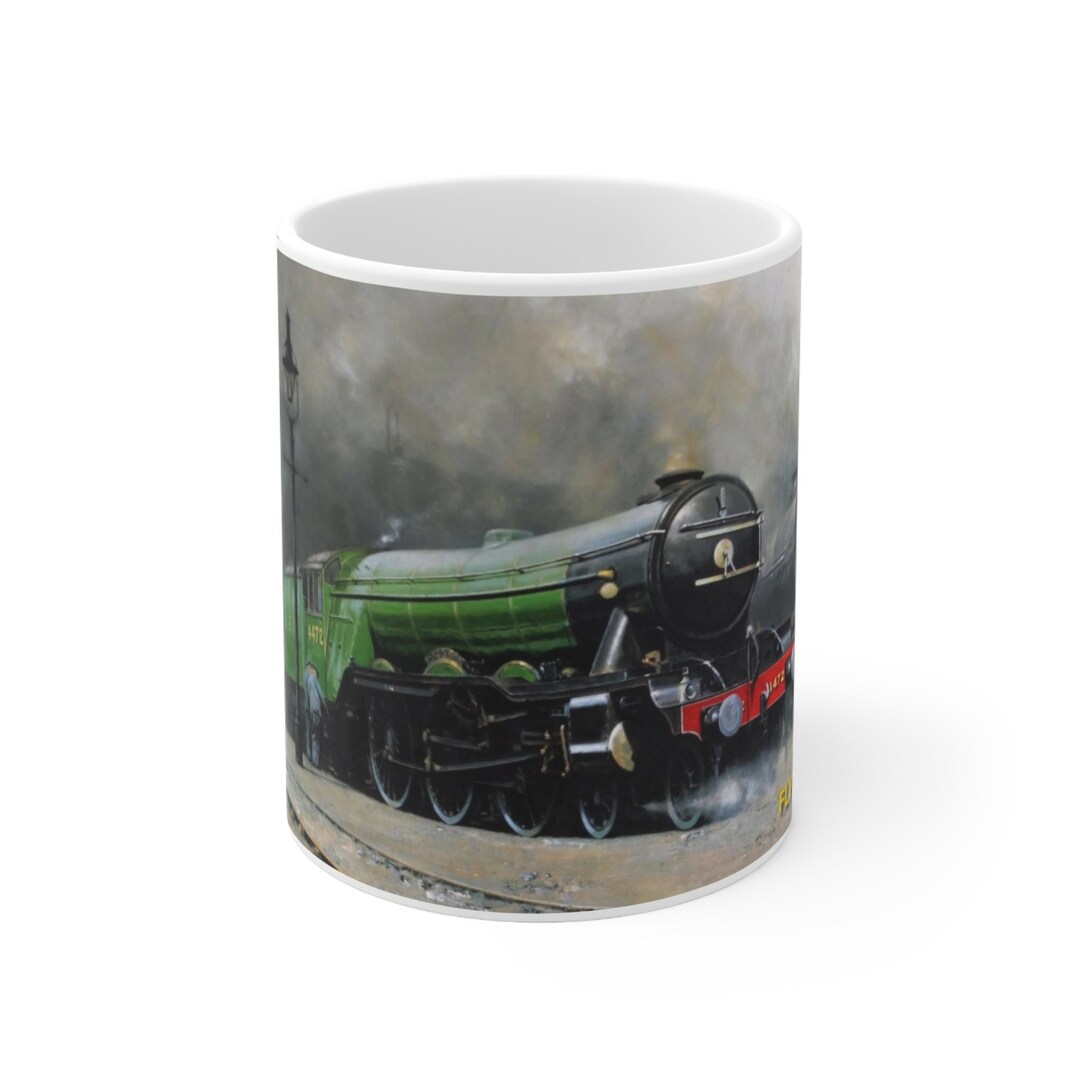 Flying Scotsman Mug Great Train Trainspotter Trainspotting - Etsy