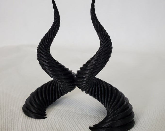 Black Horn Forest Gothic Demon Nymph Ram Horn Headdress Headband Punk ...