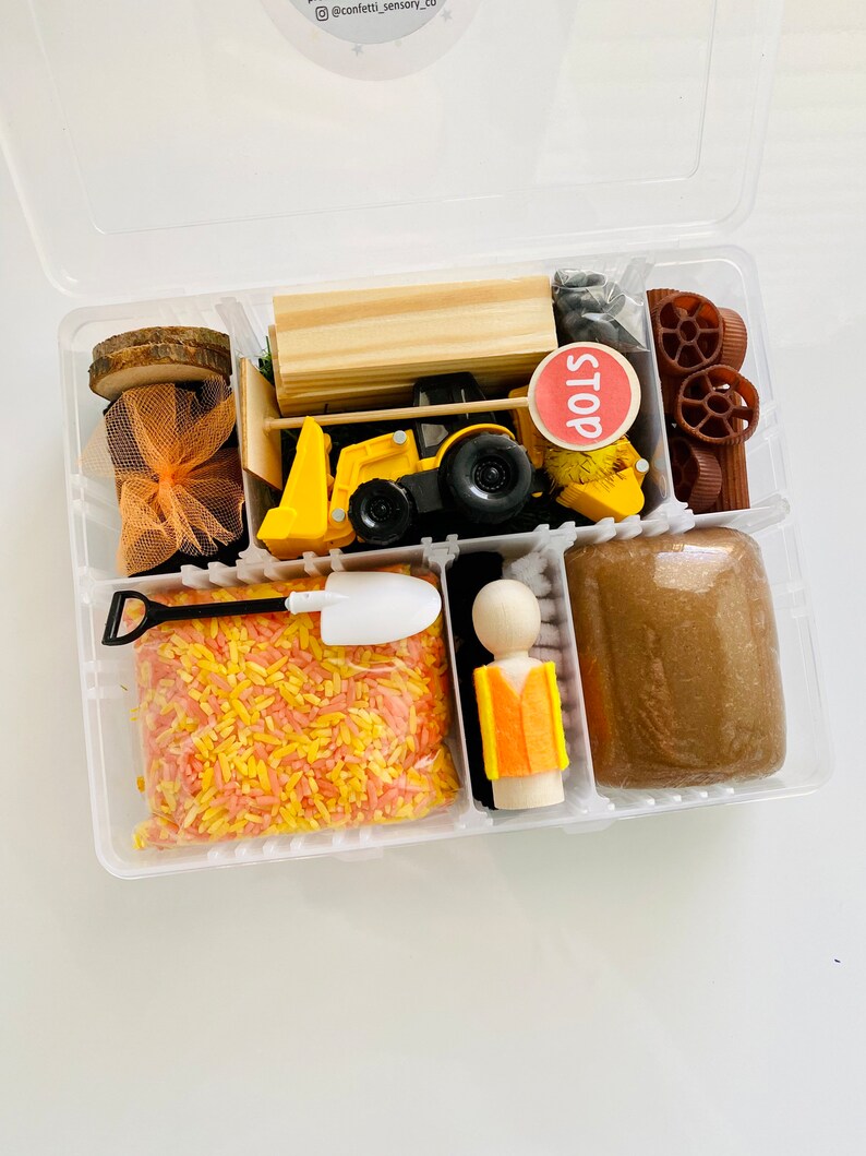 Construction Sensory Kit Personalised Sensory Box Pretend - Etsy Australia