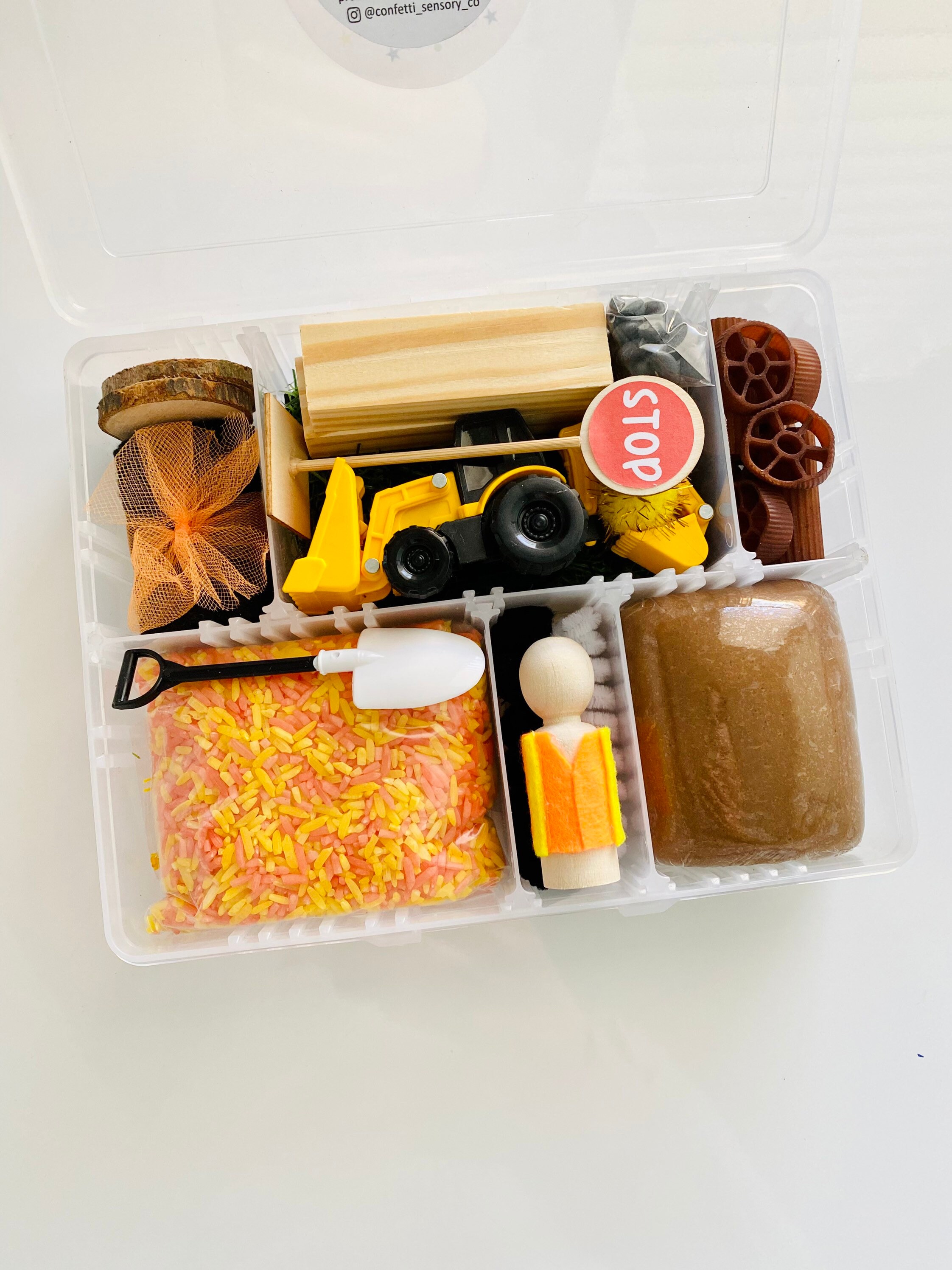 Construction Sensory Kit Personalised Sensory Box Pretend - Etsy Australia