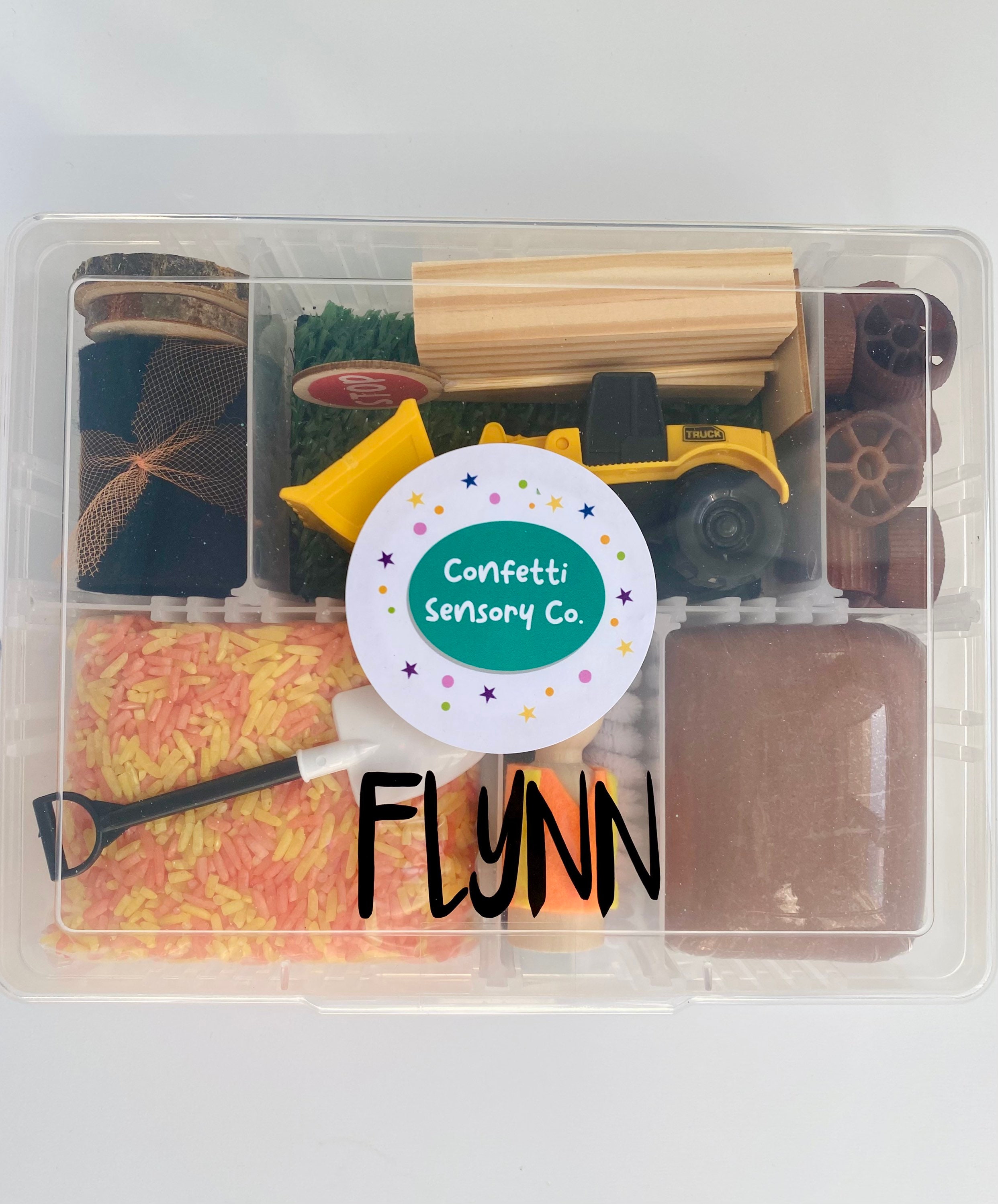 Construction Sensory Kit Personalised Sensory Box Pretend - Etsy Australia