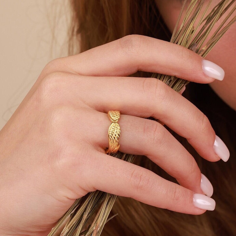 Angel Wings Ring - Etsy