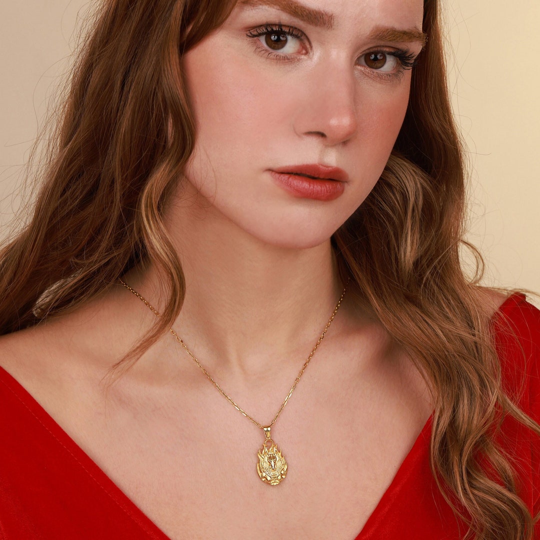 Anubis the God of Death Occult Necklace for Book Lover Gift, Gothic ...