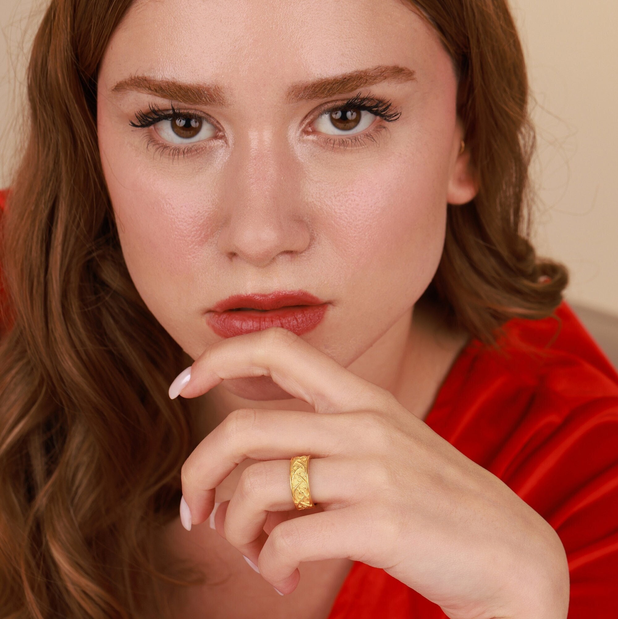 Inri Crown of Thorns Ring for Wife, Religious Ring for Her Birthday ...