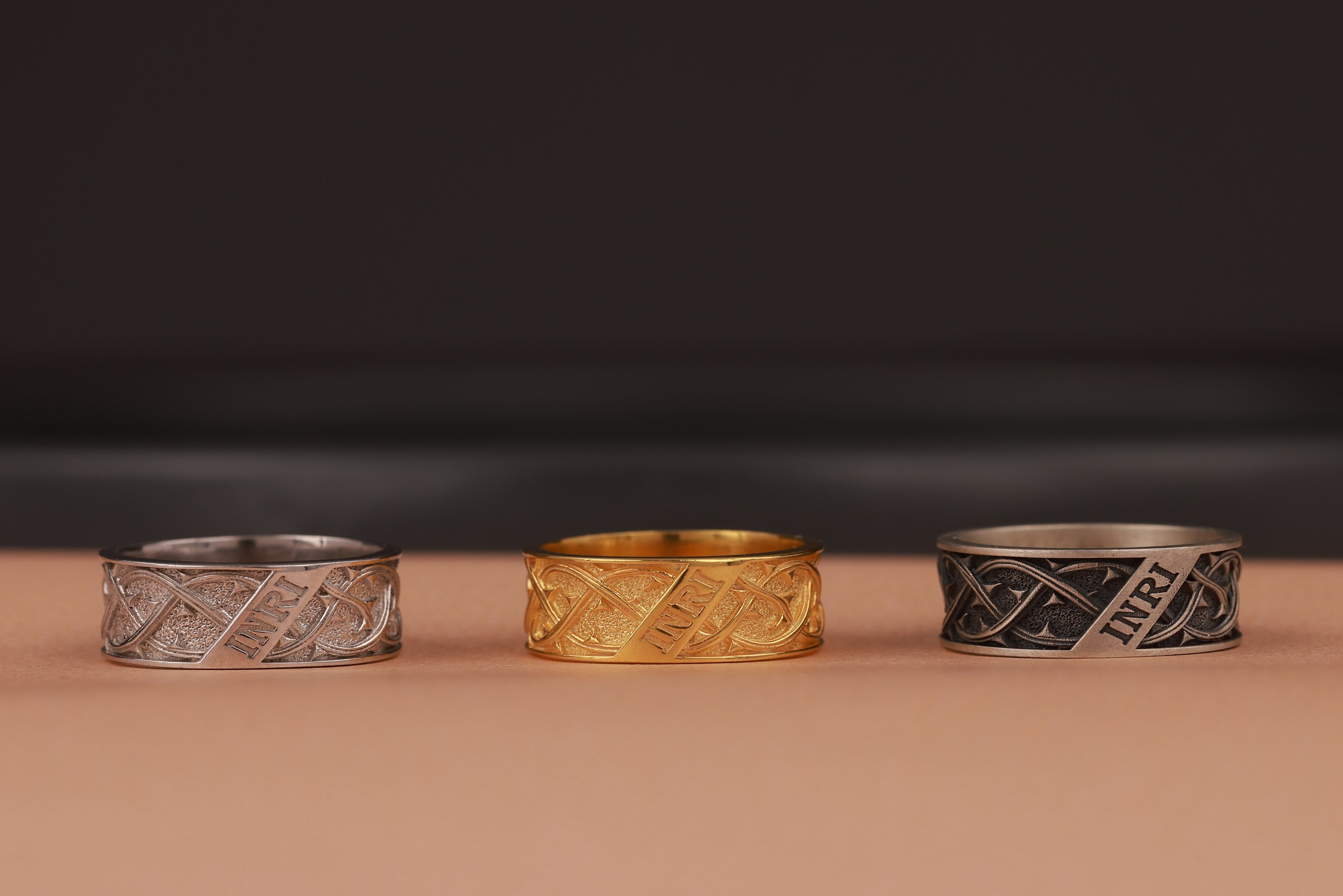 Inri Crown of Thorns Ring for Wife, Religious Ring for Her Birthday ...