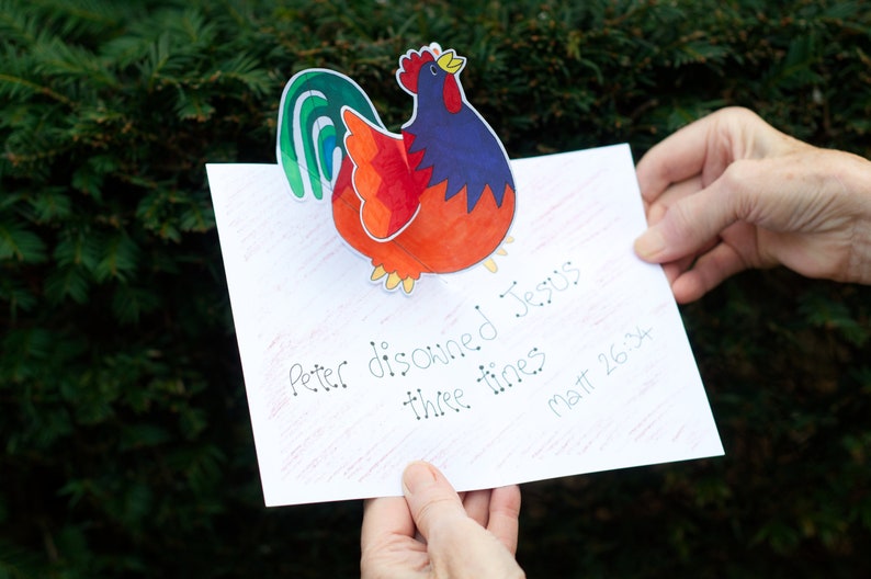 Peter Denies Jesus Bible Craft Template Digital PDF Download - Etsy
