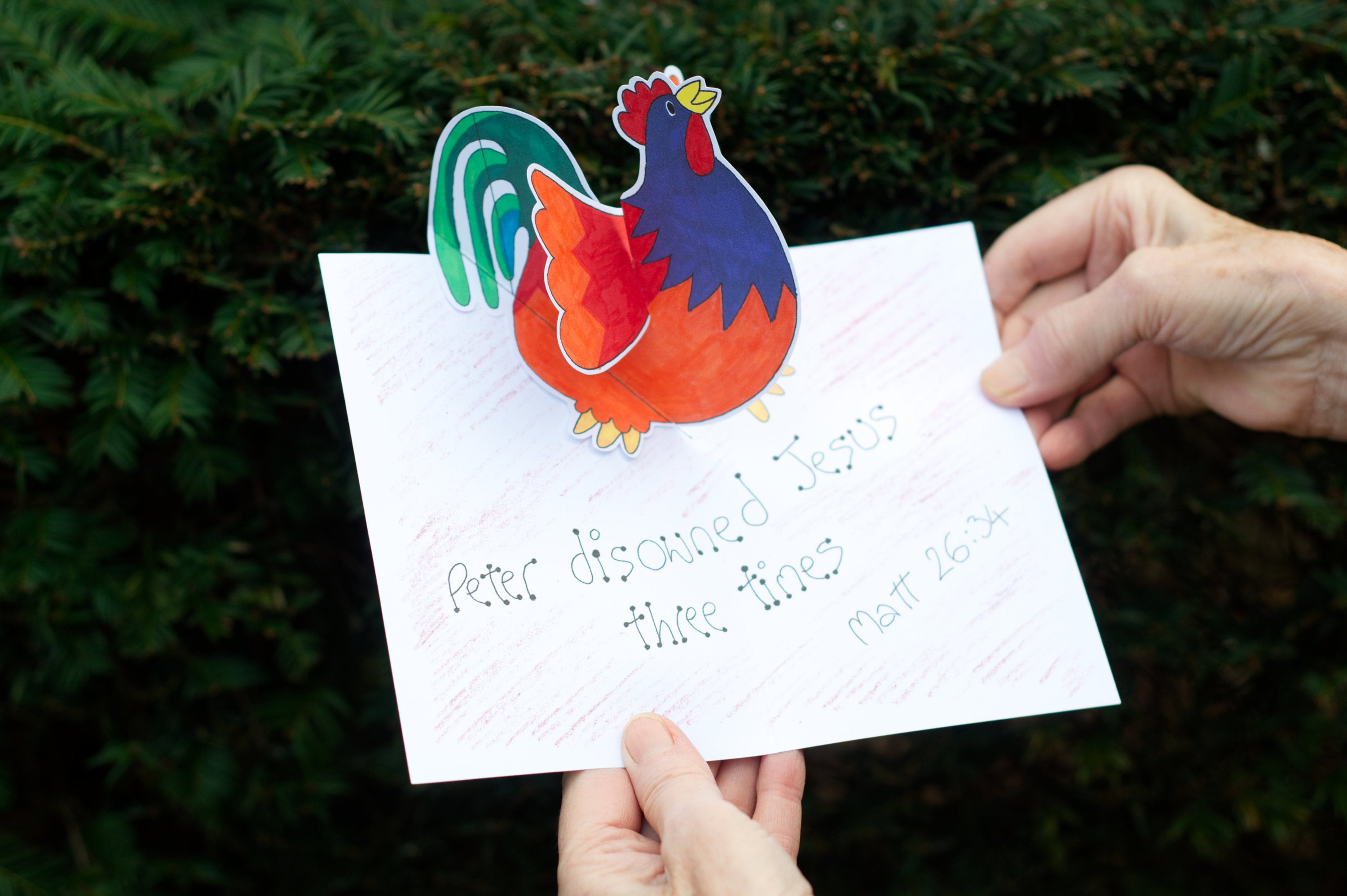 DIY Bible Crafts: Peter Denies Jesus Printable Template - 3D Unfolding ...