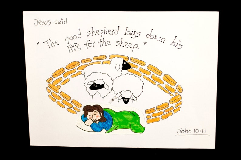 The Good Shepherd Bible Craft for Kids | John 10 Sunday School ...