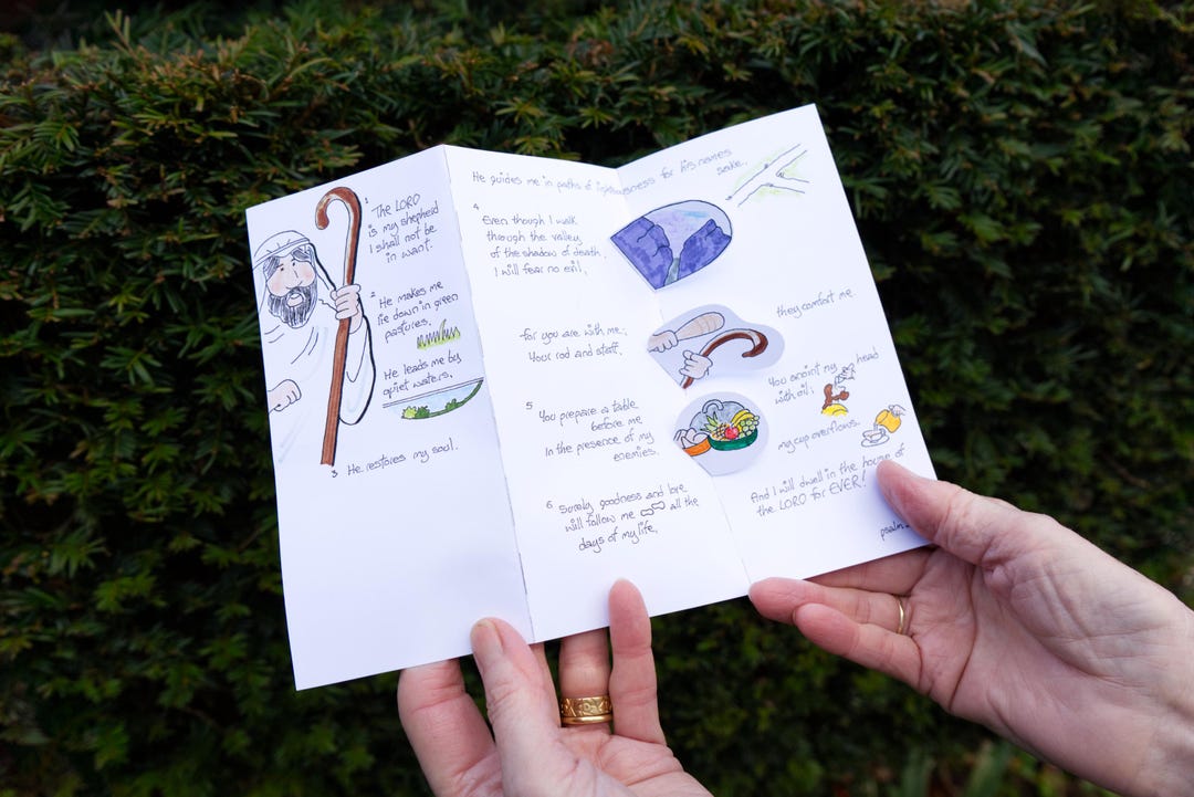 The Lord is My Shepherd (psalm 23) Bible Craft Template Digital PDF ...