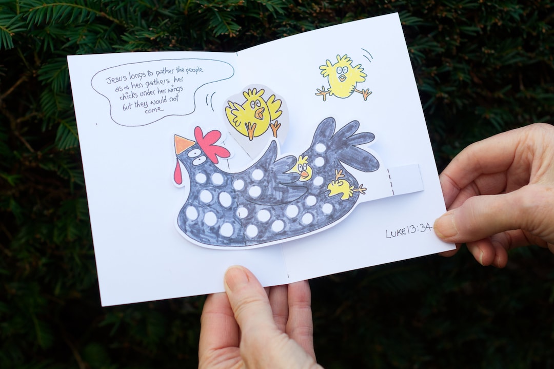 Hen Gathers Her Chicks Bible Craft Template Digital PDF Download - Etsy