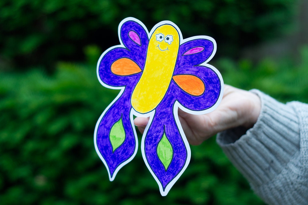 Butterfly Bible Craft Template Digital PDF Download - the Story of ...