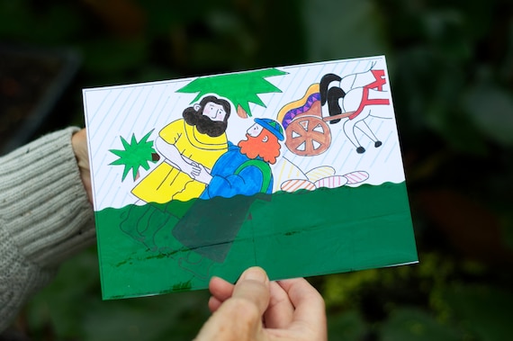 Ethiopian Eunuch Bible Craft Template Digital PDF Download - Etsy